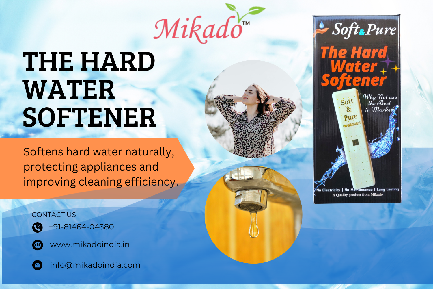 Install Mikado Water Softener in Overhead Tank Today